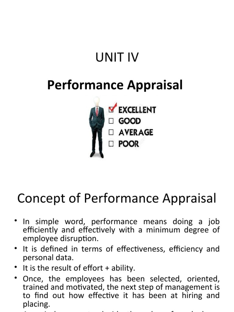 HR Unit IV | PDF | Performance Appraisal | Evaluation