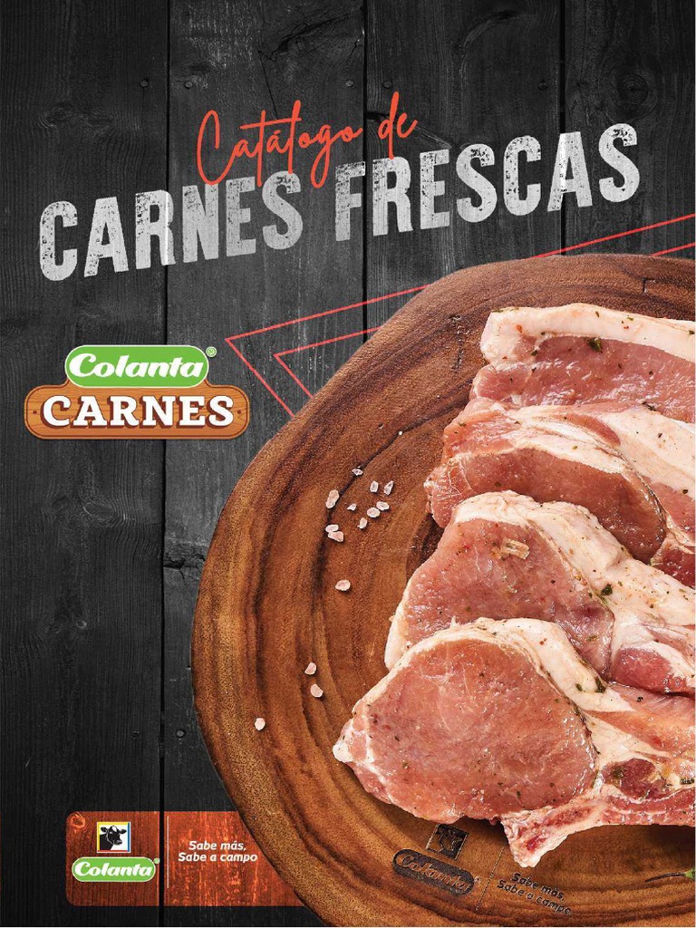 Carnes Colanta Catálogo de Cortes 2022 | PDF
