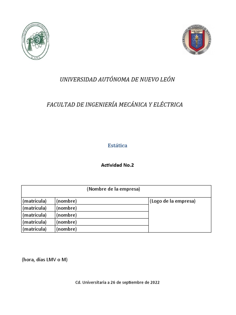 Actividad 2 | PDF | Fuerza | Vector Euclidiano