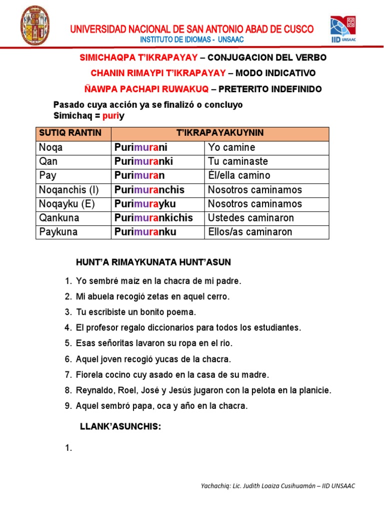 3 Preterito Indefinido | PDF