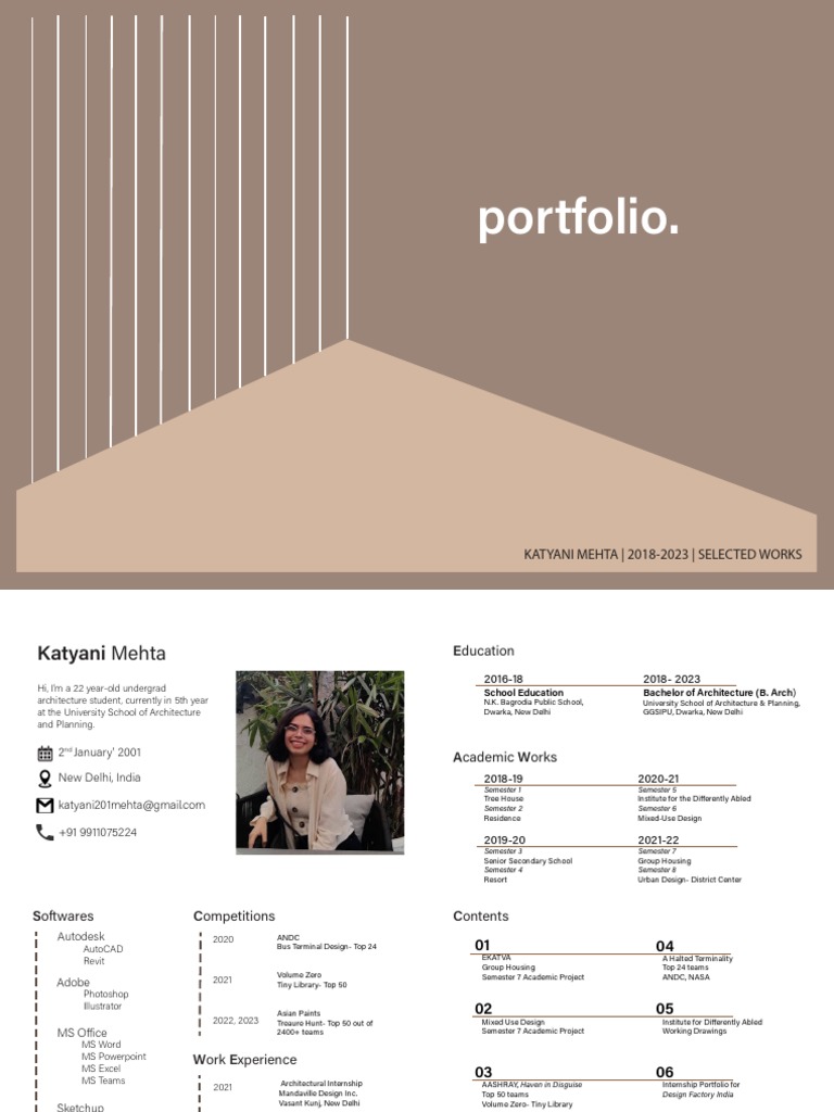 Portfolio For Job Application | PDF | Wound | Water