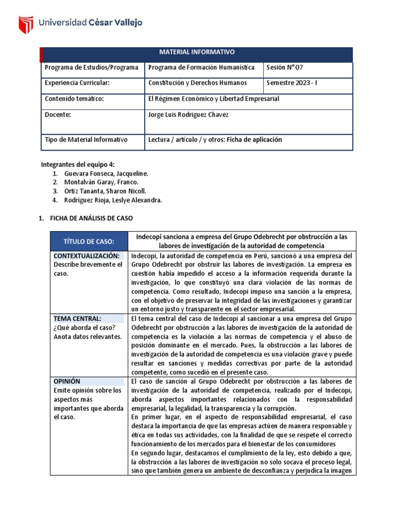 Ficha de Aplicacion 07 - g4 | PDF | Responsabilidad | Corrupción política
