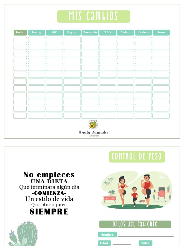 Carnet Control de Peso | PDF