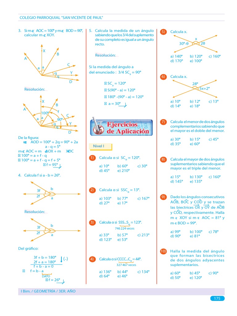 Ángulos-3RO SEC-SV | PDF