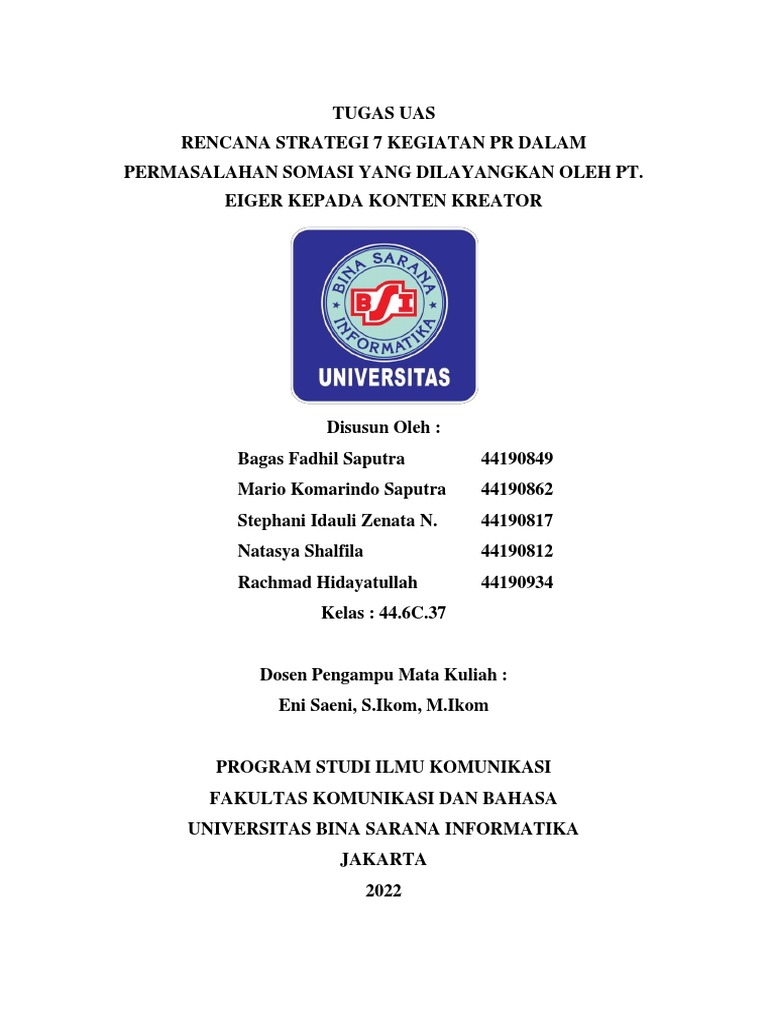 Kelompok 1 - 44.6C.37 - Uas STPR | PDF