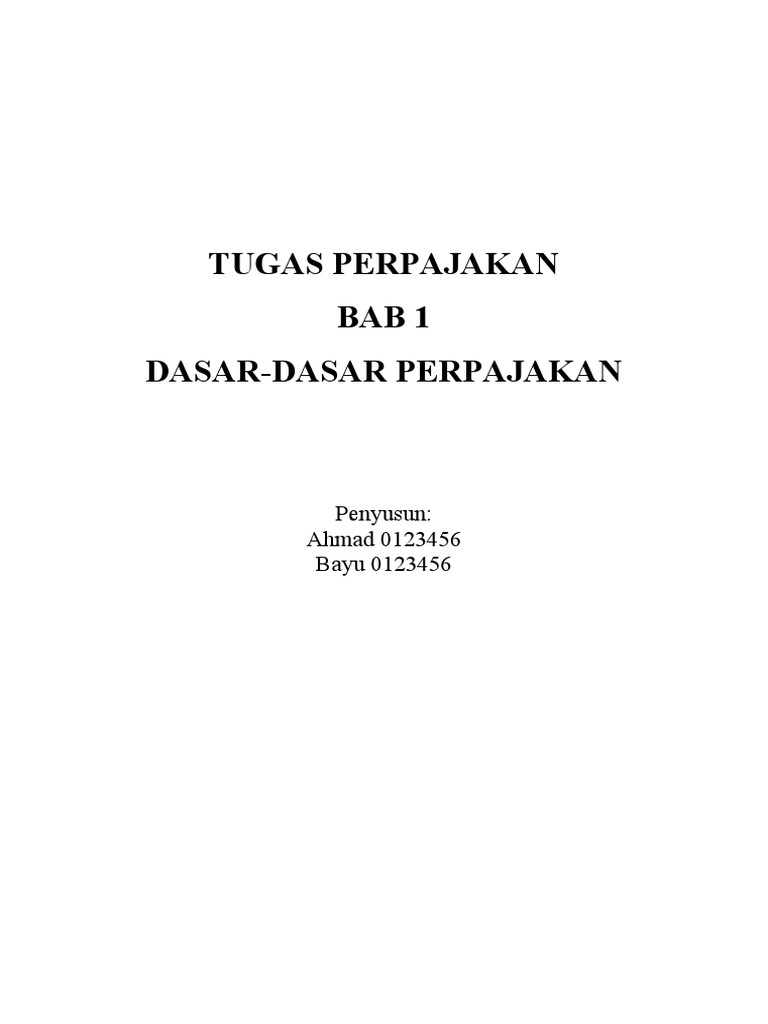 Contoh Paper Atau Makalah | PDF