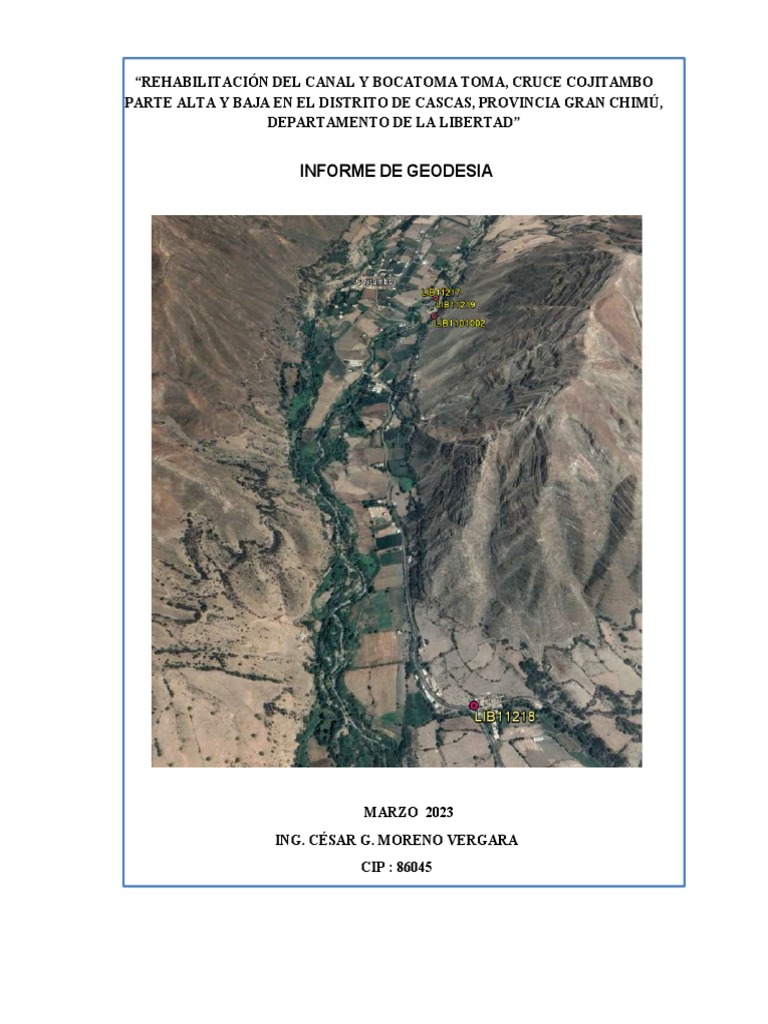 Informe de Geodesia Cascas | PDF | Geodesia | Science