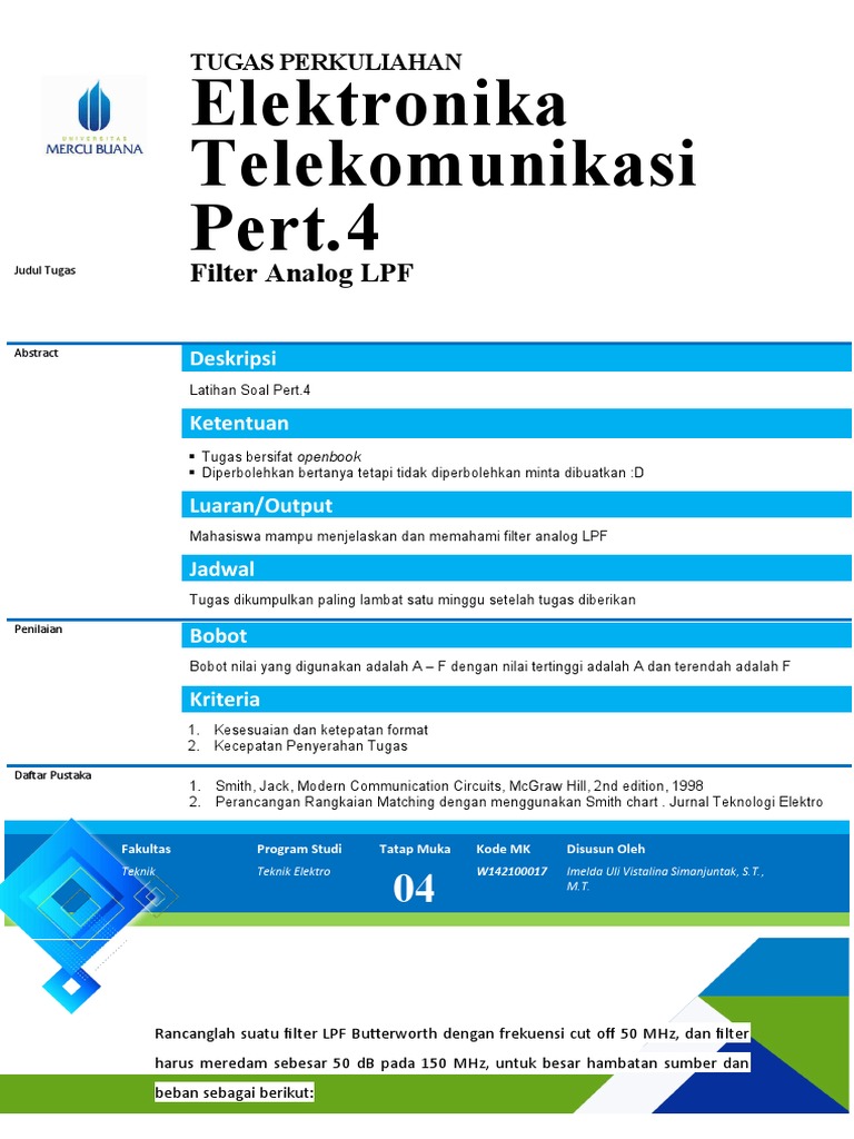 Tugas ElKom Pert.4 | PDF