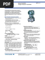 Yokogawa EJA530E Pressure TX Datasheet | PDF | Power Supply ...