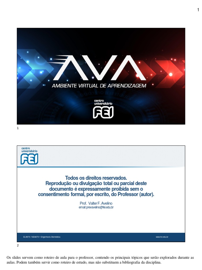 Aula 02 - Introdução À Instrumentação Biomédica - 2S21 | PDF