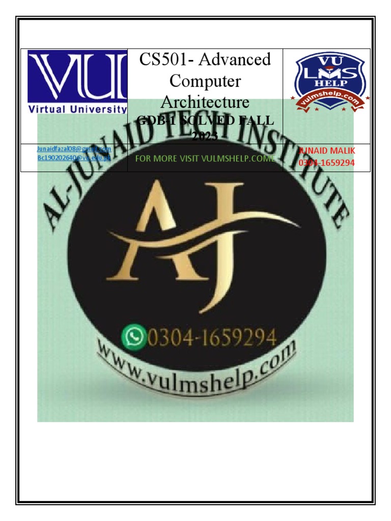 Cs501 GDB Idea Solution by Junaid | PDF