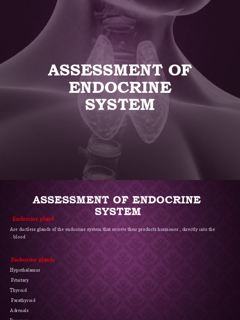 1 Assessment of Endocrine System | Download Free PDF | Endocrine System ...