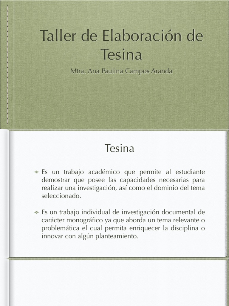 Taller de Tesina PDF | PDF | Investigación cuantitativa | Science