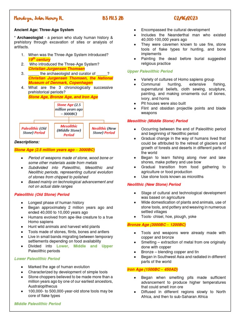 Reviewer in STS Chapter 1 | PDF | Stone Age | Paleolithic
