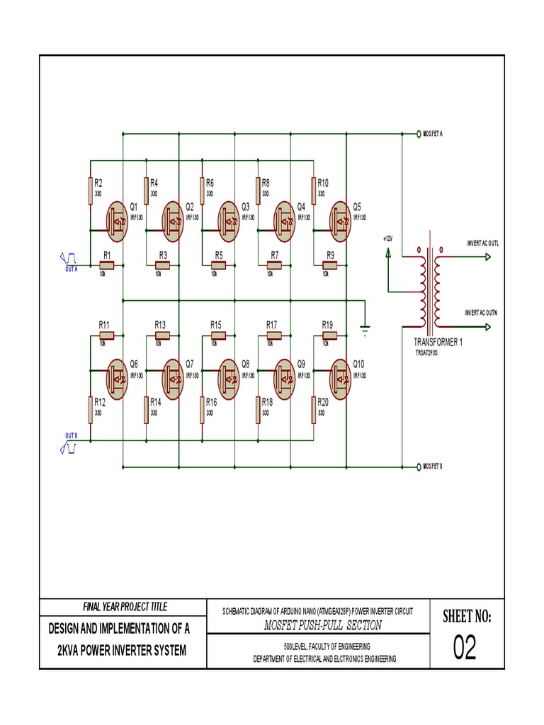 Arduino Inverter230515 | PDF | Power Inverter | Physical Sciences