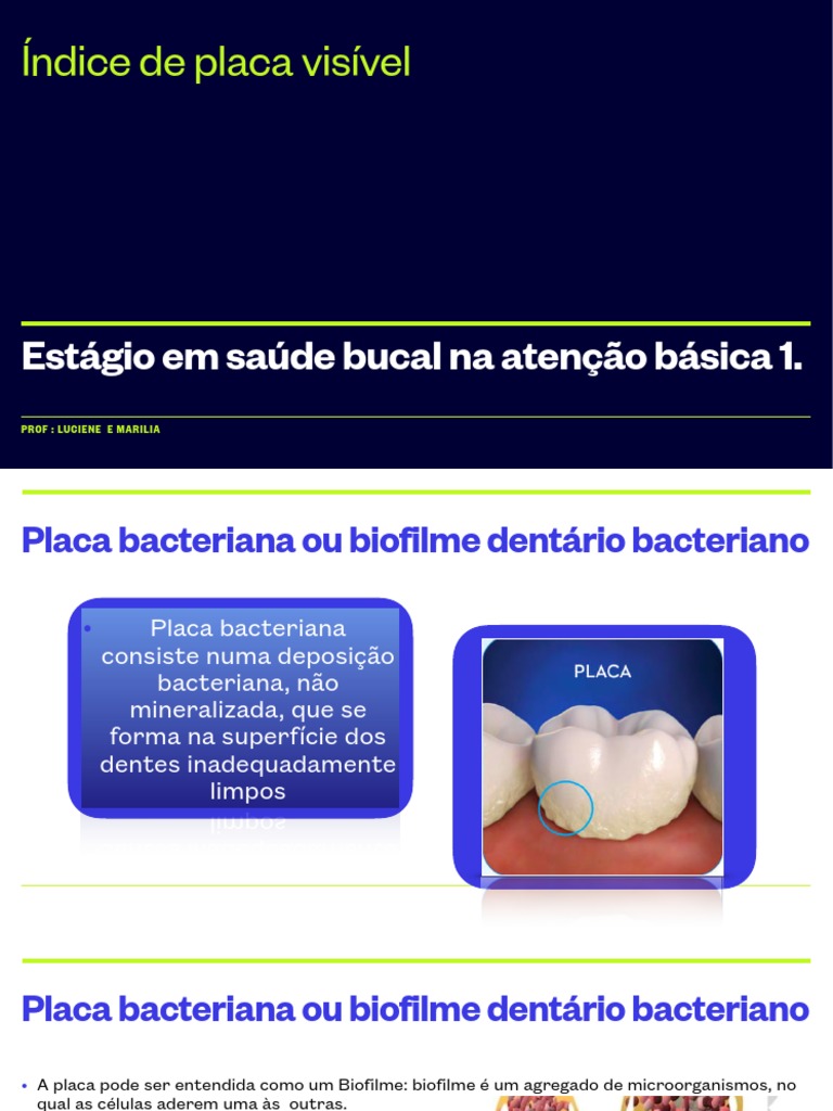 Indice de Placa | PDF | Ciências da Saúde | Medicina Clínica
