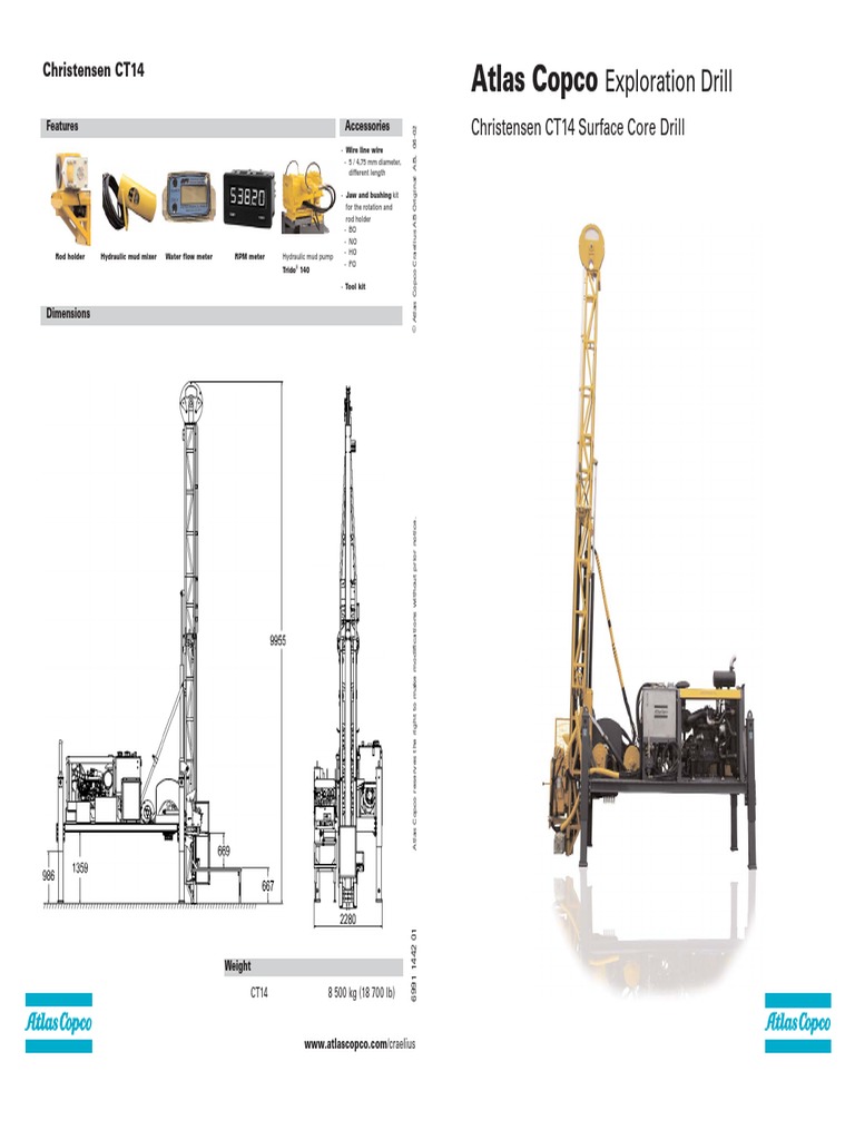 Christensen CT14 | PDF | Drilling Rig | Drill
