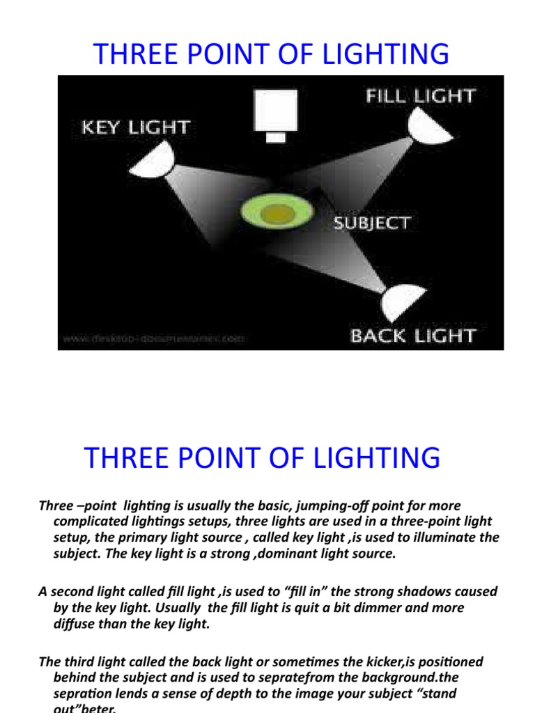 3 Point Lighting & Accessories | PDF | Lighting | Equipment