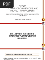 OSH Legislation | PDF | Occupational Safety And Health | Employment