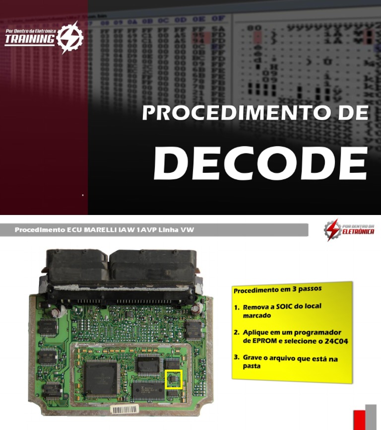 Procedimento de Decode - Marelli Iaw 4LV | PDF