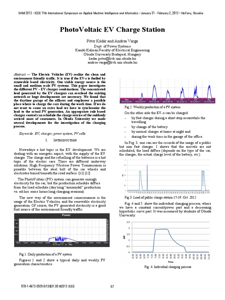 PhotoVoltaic EV Charge Station | PDF | Photovoltaics | Thin Film Solar Cell