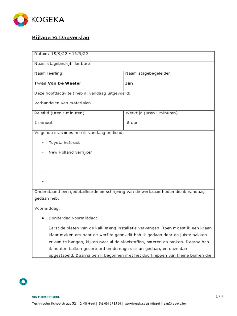 Stageverslag 02 | PDF