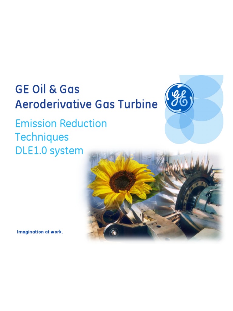 GE Oil & Gas Aeroderivative Gas Turbine: Emission Reduction Techniques DLE1.0 System | PDF ...