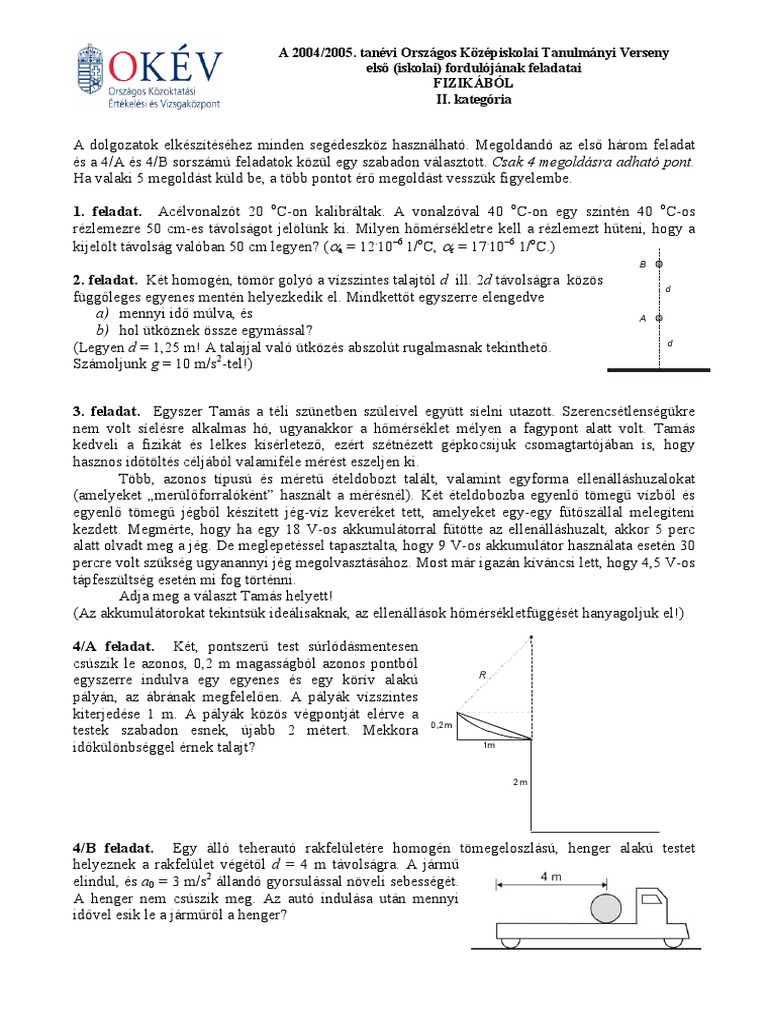 OKTV-2004_2005-l.-forduló-feladatok | PDF