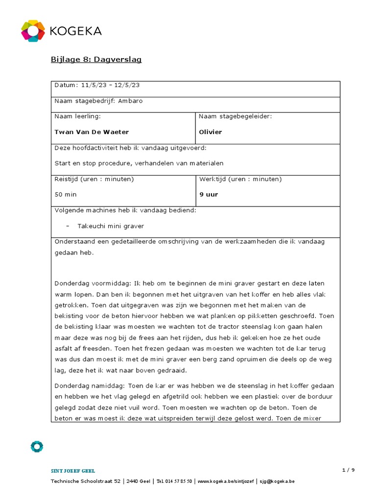 Stageverslag 27 | PDF