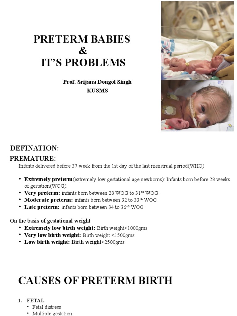 Preterm Its Problems | PDF | Preterm Birth | Breathing