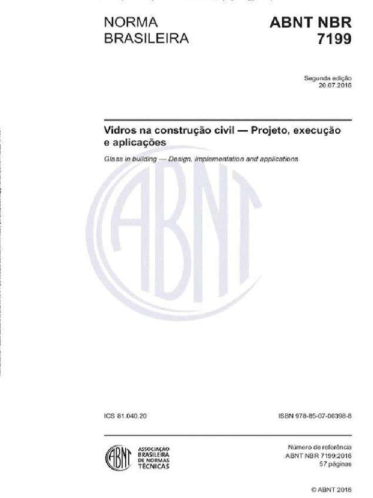NBR 7199 | PDF