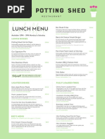 Groucho's Menu | PDF | Coleslaw | Salad