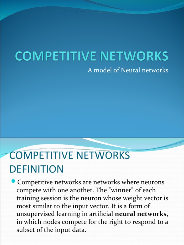 Competitive Networks | Download Free PDF | Artificial Neural Network | Cluster Analysis