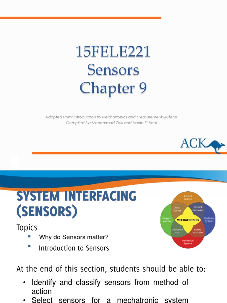 Chapter 9 Sensors | PDF | Thermocouple | Capacitor