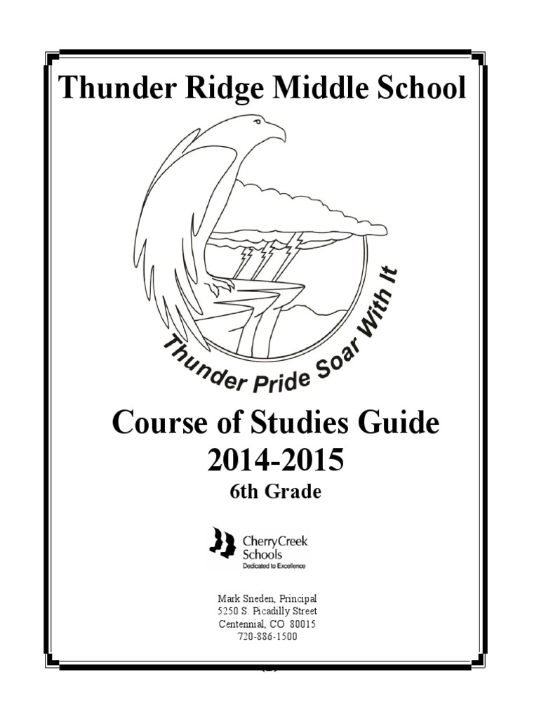 2014-2015 6th Grade Course of Studies - Thunder Ridge Middle (PDFDrive ...