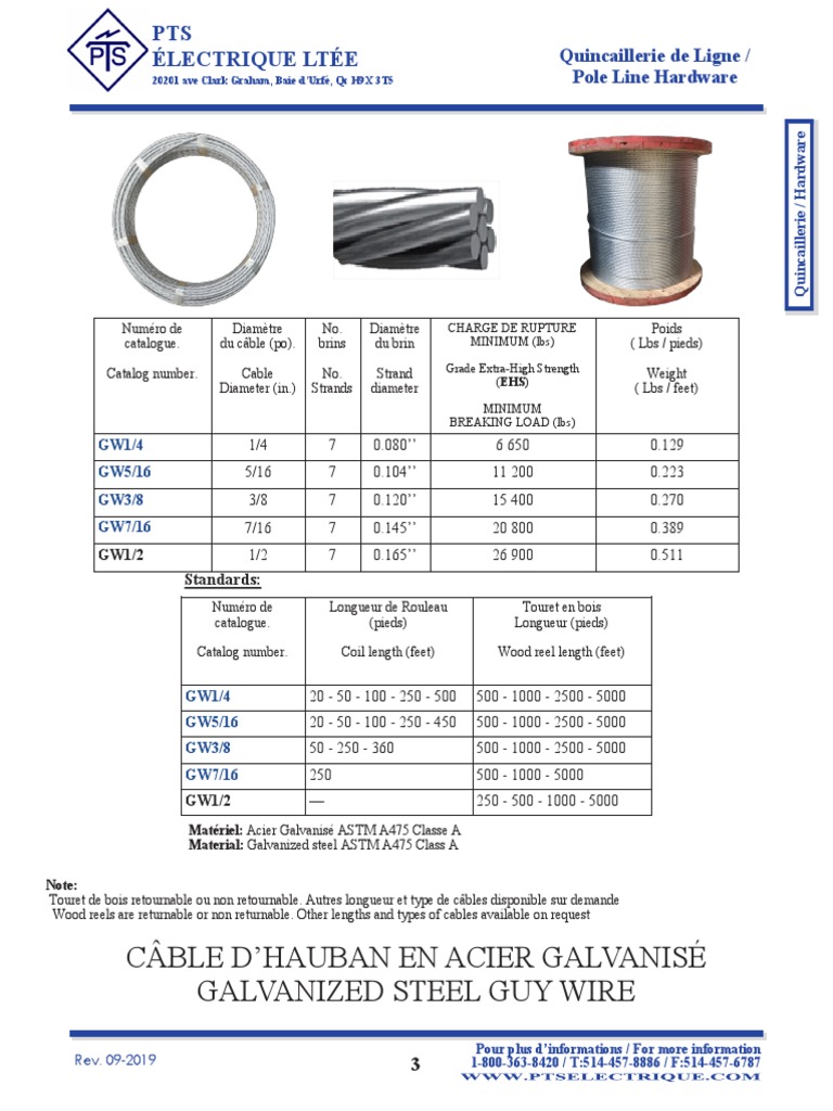 Cable Hauban Guy Wire | PDF | Biens manufacturés | Machine