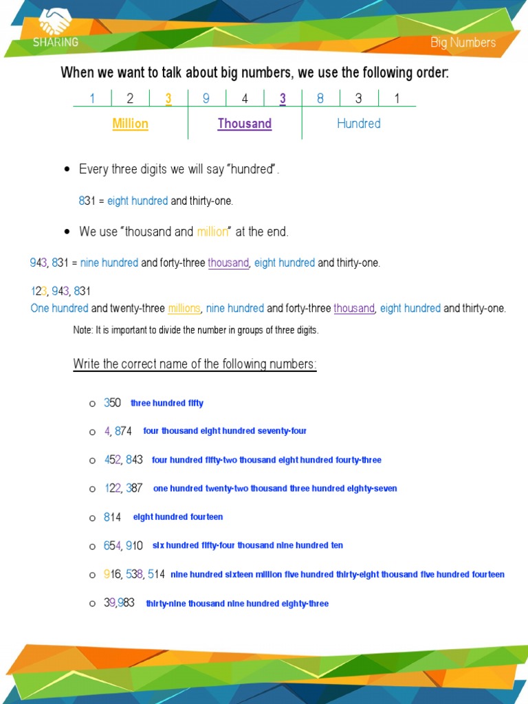 Big Numbers | PDF | Home & Garden
