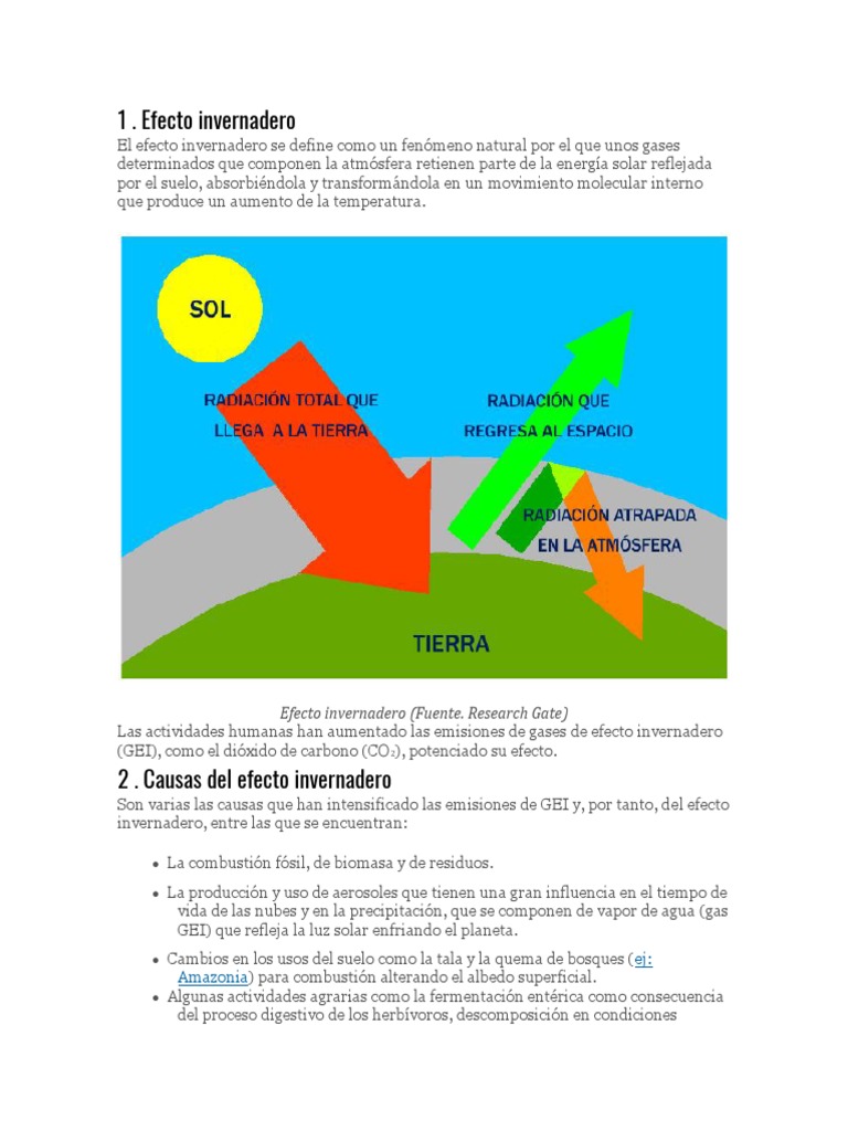 Efecto Invernadero | PDF | Gases de efecto invernadero | Naturaleza