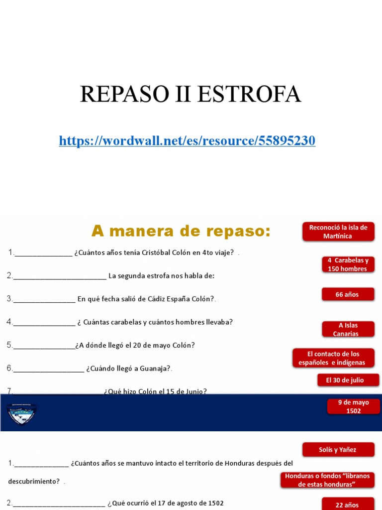 Himno II Estrofa | PDF | Hernán Cortés | Honduras