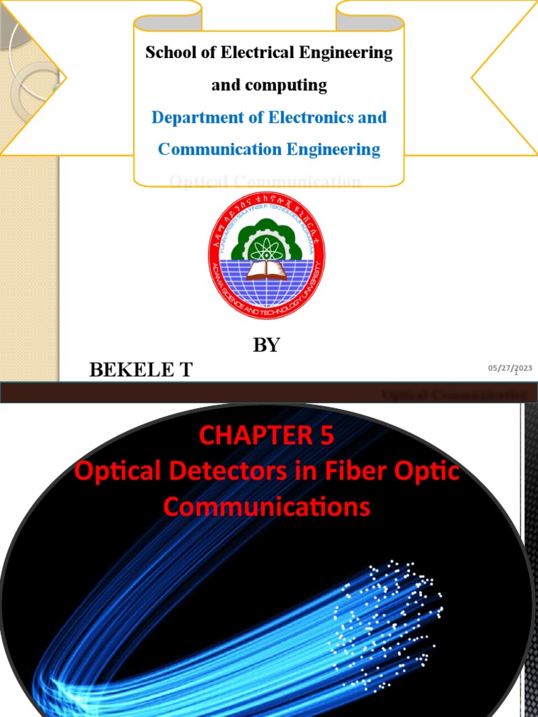 Chapter 5 Optical Detectors | PDF | Fiber Optic Communication | Diode
