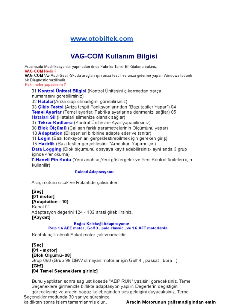 Vag Kodları PDF | PDF