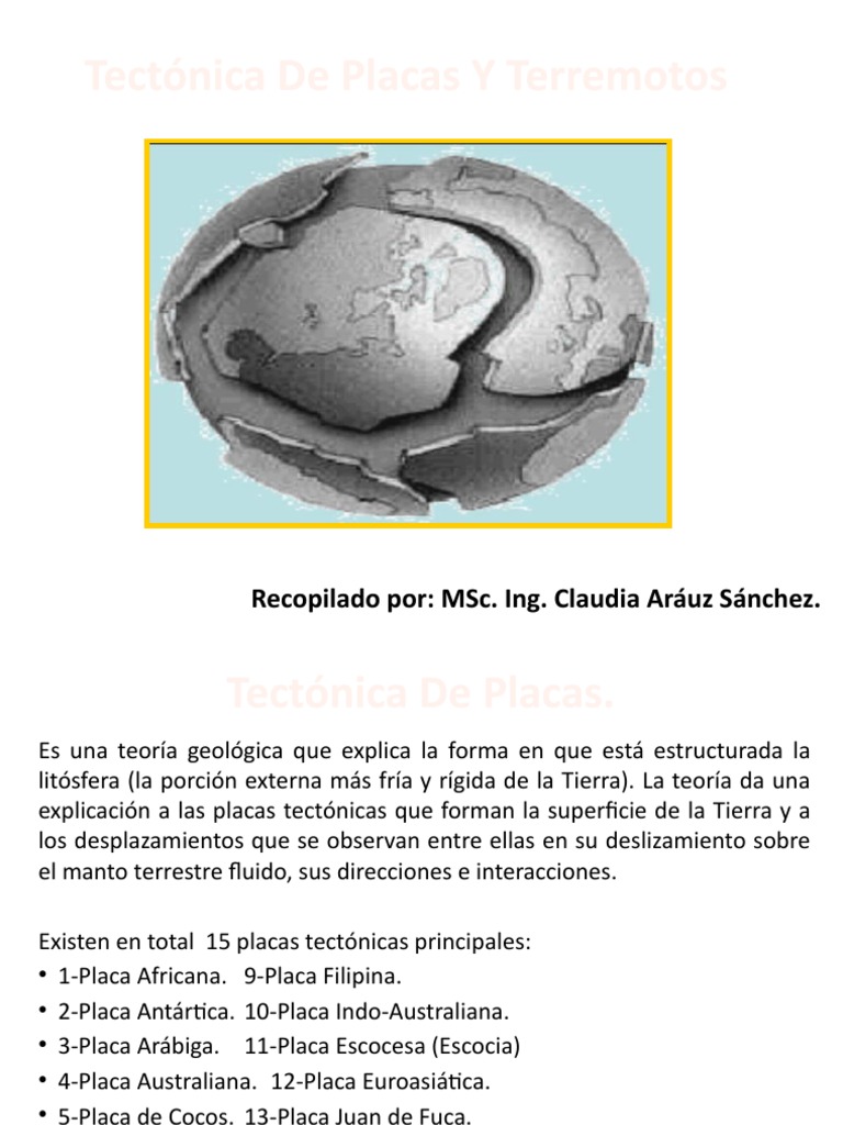 Tectonica de Placas y Terremotos | PDF | Temblores | Placas tectónicas