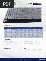 Placa de Acero Al Carbon Medidas y Pesos | PDF