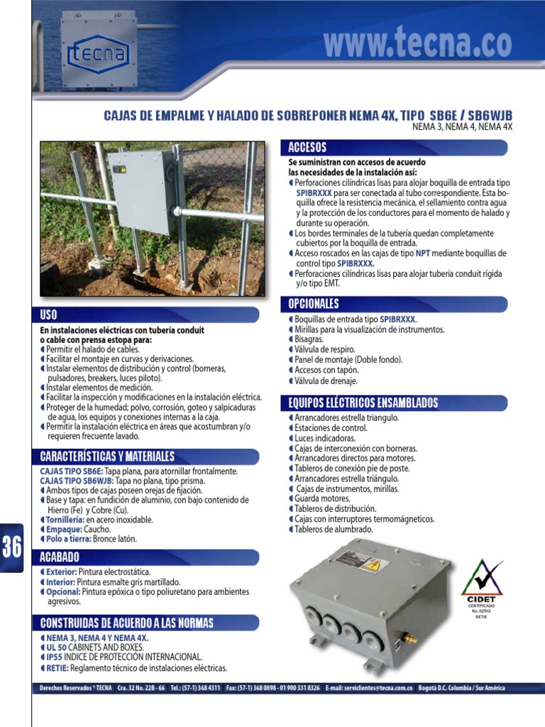 Cajas de Empalme y Halado | PDF | Bienes manufacturados | Materiales