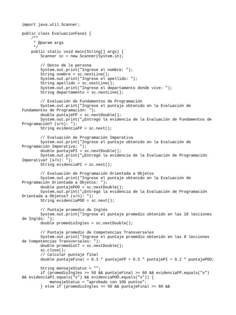 JAP - Resultados Fase 1 Codigo - Java | Descargar gratis PDF | Métodos ... JAP - Resultados Fase 1 Codigo - Java | Descargar gratis PDF | Métodos ...