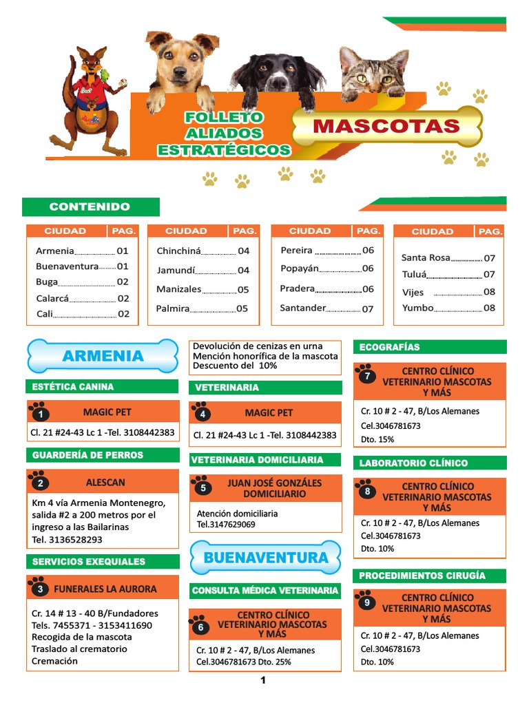 Previser Folleto Mascotas | PDF | Medicina CLINICA | Especialidades Medicas