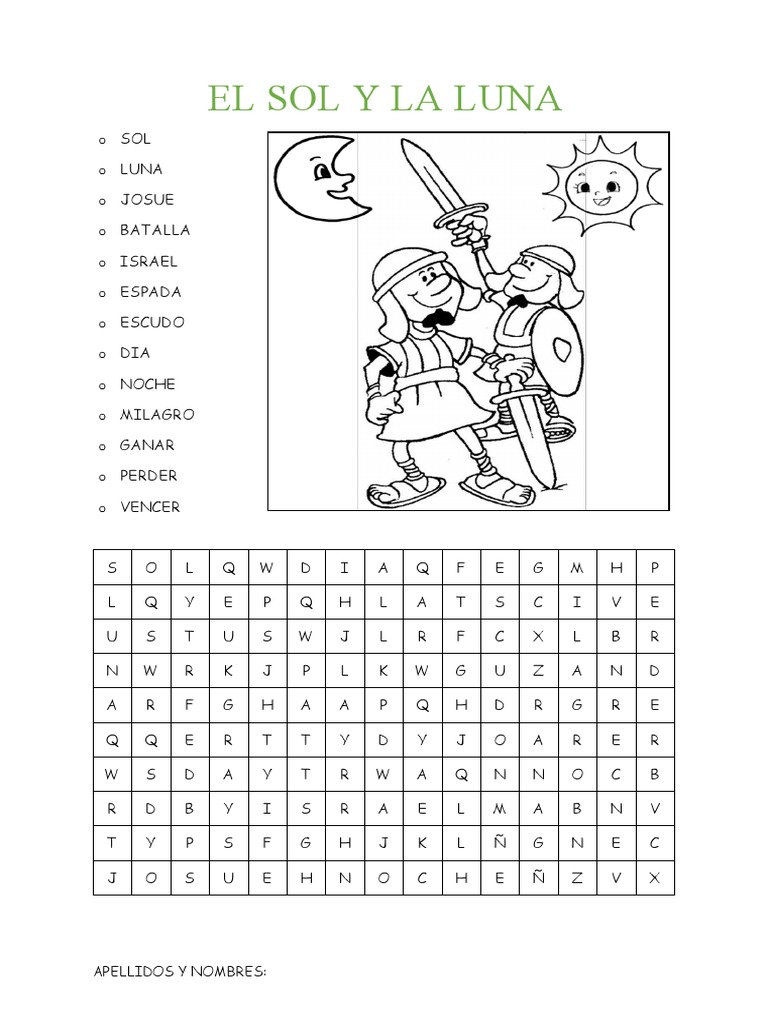 Manualidades de Josué: Sol y Luna | PDF