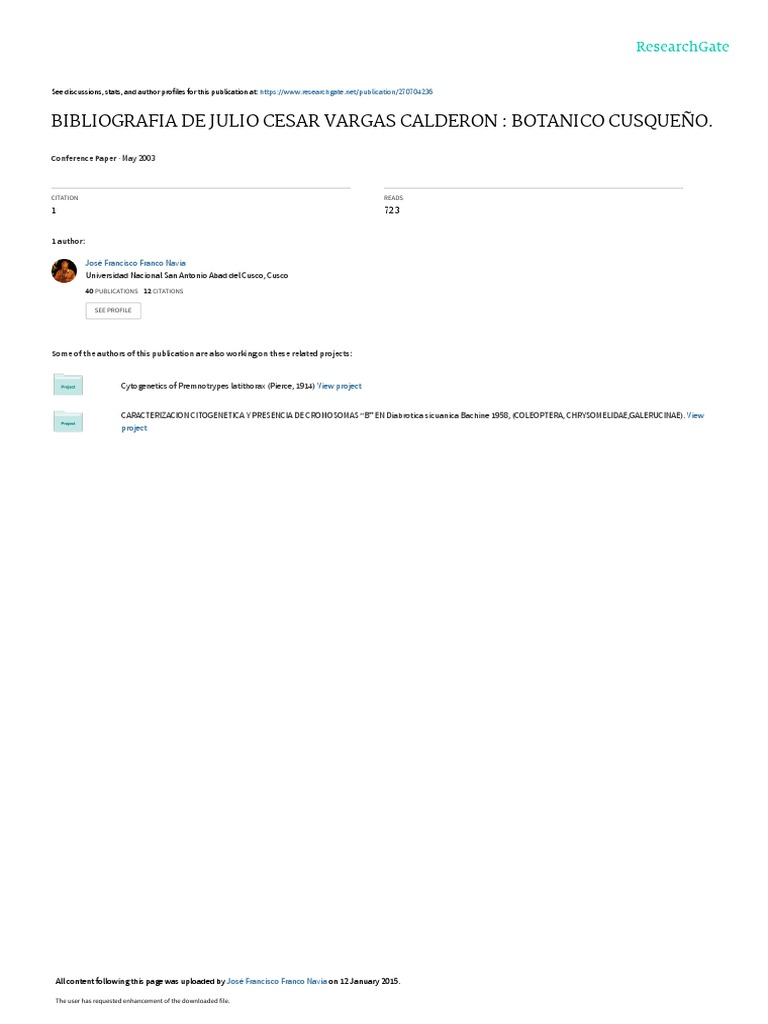 Cesar Vargas Calderon Libre | PDF