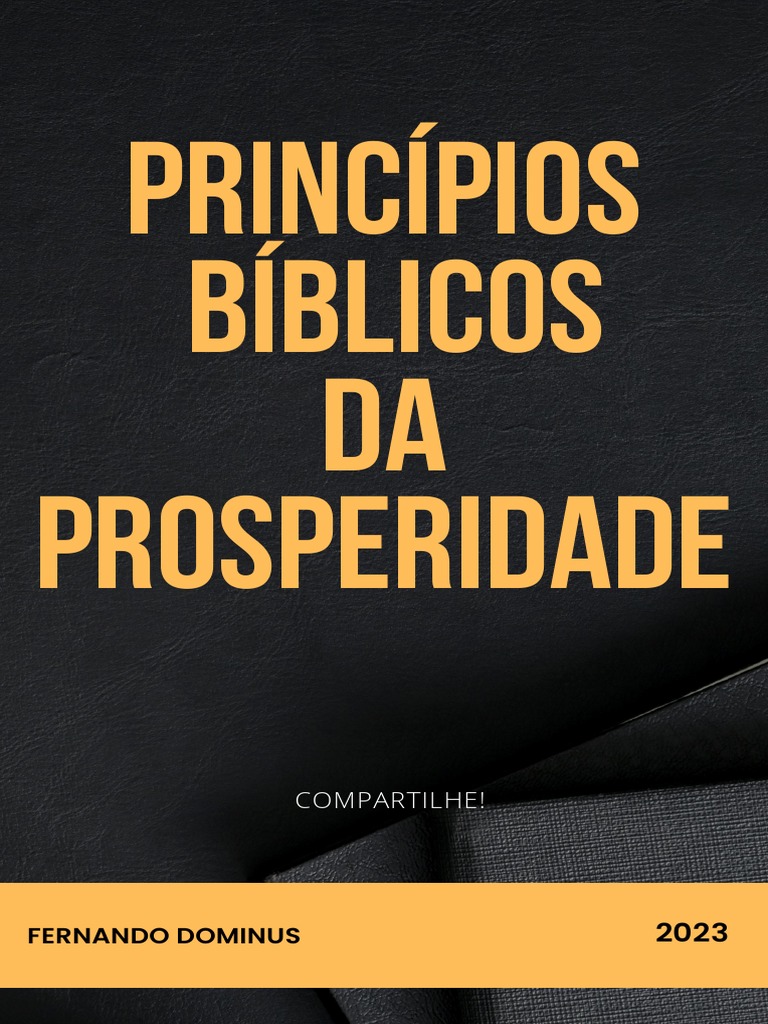 Princípios Bíblicos Da Prosperidade. | PDF | Amor | Jesus