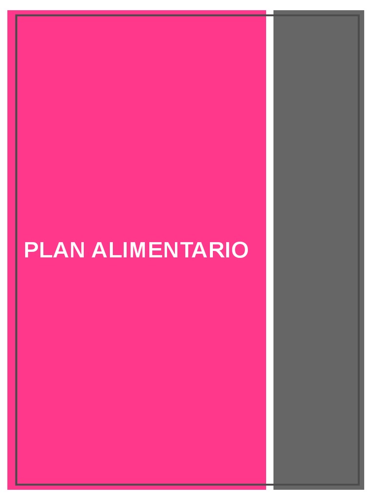Plan Alimentario | Descargar gratis PDF | Alimentos | Cocina